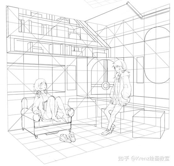 Krenz绘画教室【优秀作业心得】基础透视与结构-0088 - 知乎
