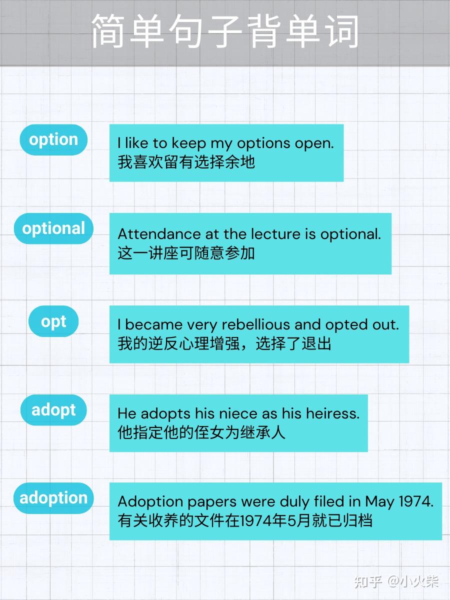 5张图片记单词 option(选择) - 知乎