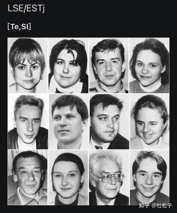 Socionics类型学肖像照片一览 - 知乎