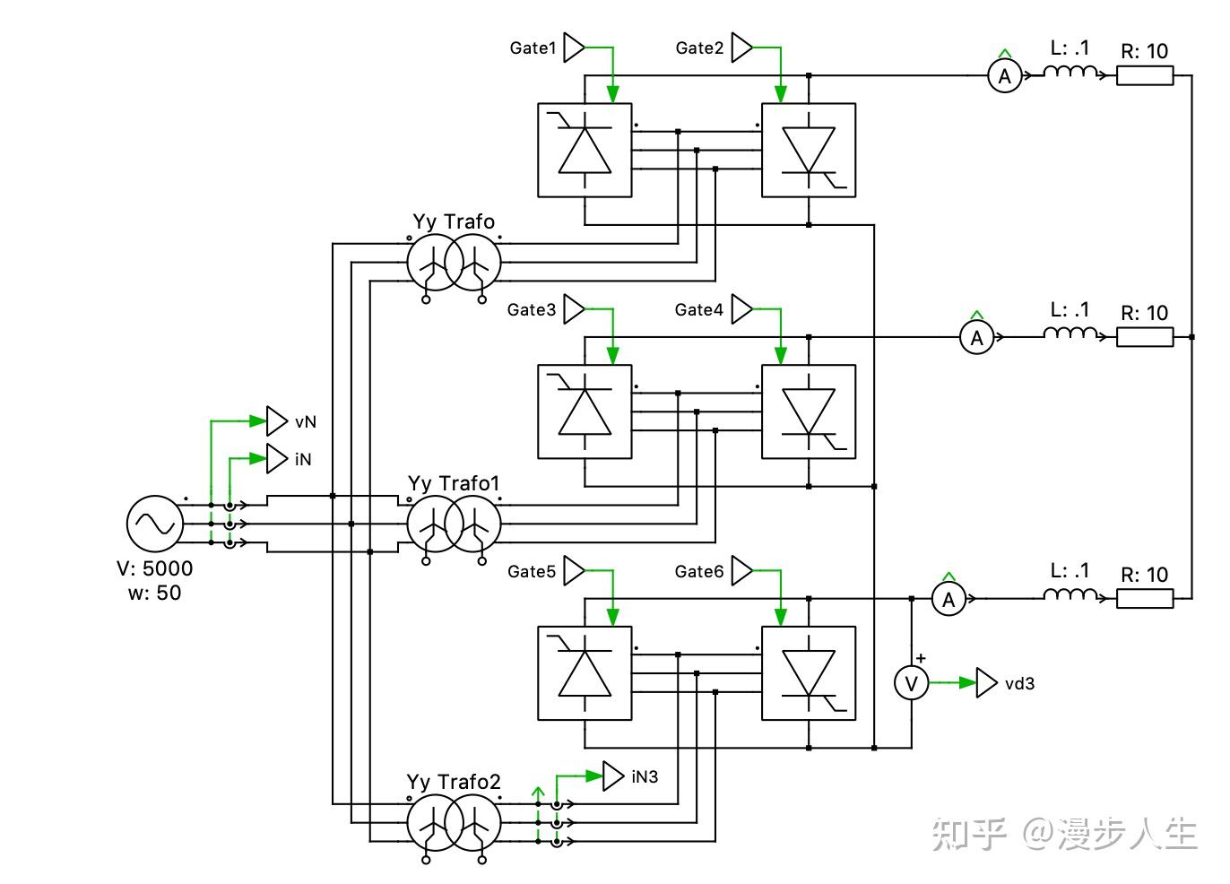 PLECS 应用示例 23 : Cycloconverter - 知乎