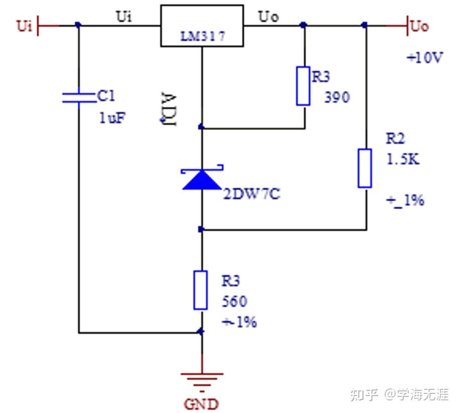 三端线性稳压器工作原理与典型应用电路分析——78XX与LM317 - 知乎
