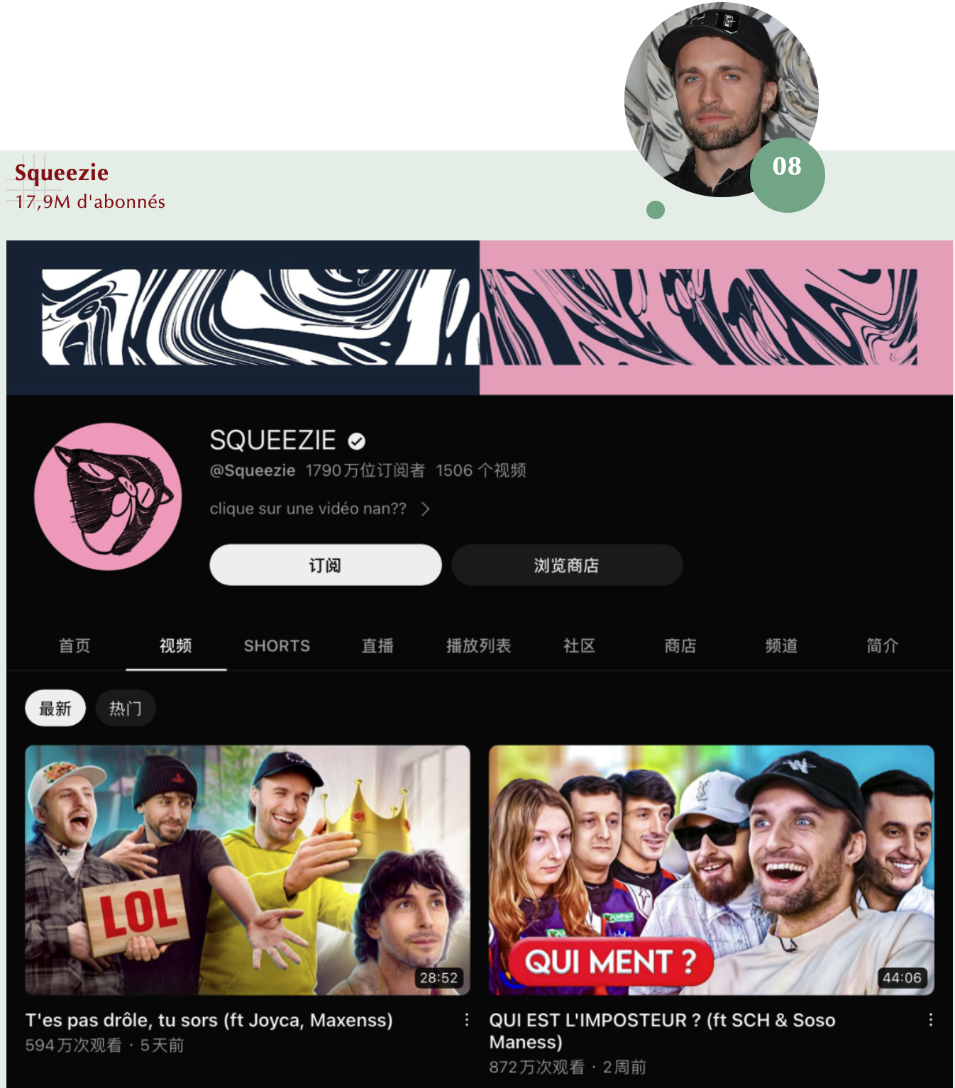 那些全网pick的法国YouTubeurs都在这里，你关注了没？ - 知乎
