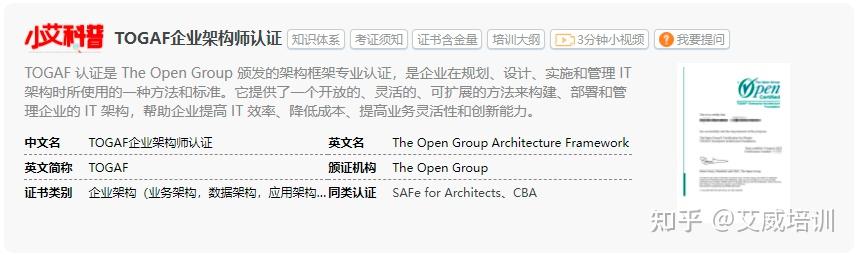 怎么获得TOGAF证书？如何参加TOGAF考试？2025有必要考TOGAF吗？ - 知乎