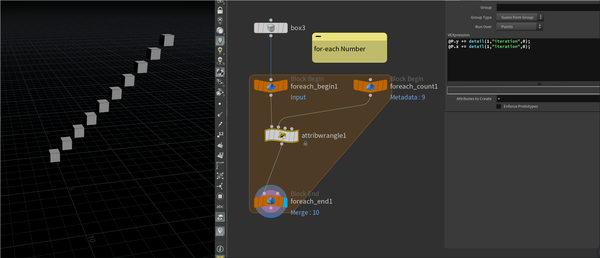 Houdini 中for-each 和for-loop 节点 - 知乎