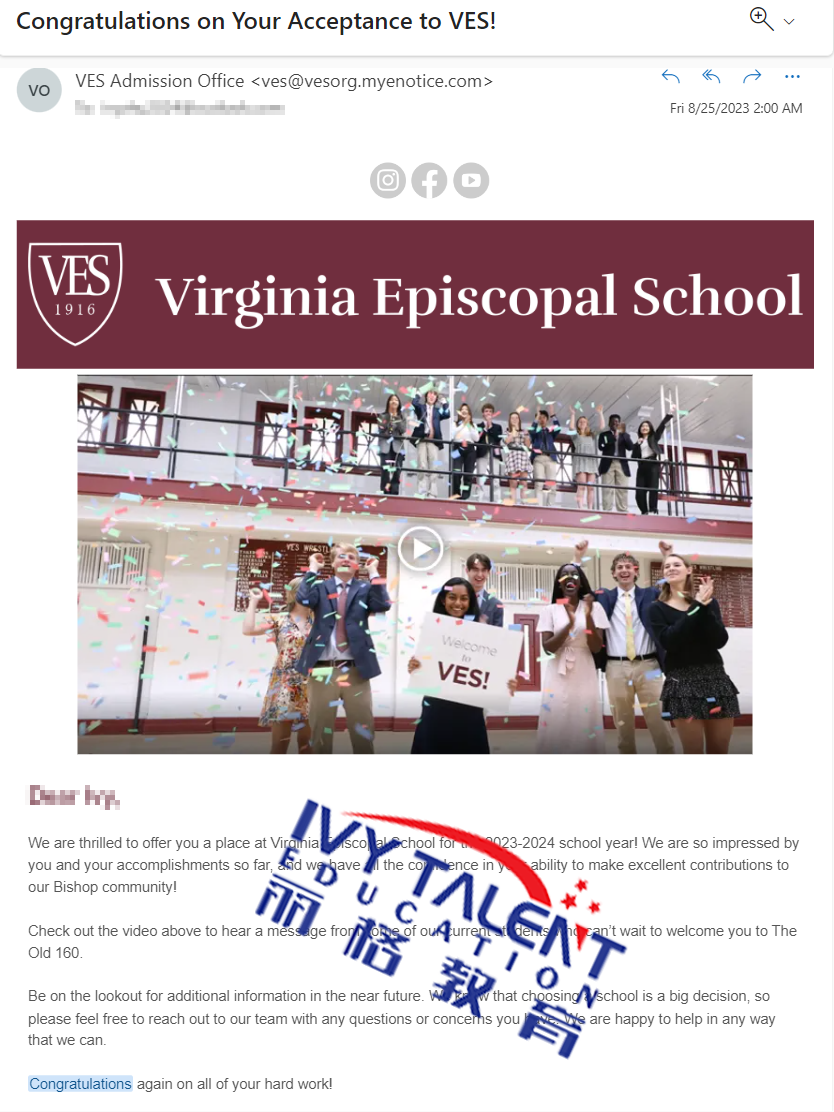 【补录捷报】仅用3天！丽格学子收获寄宿美高 Virginia Episcopal School 10年级录取一枚！ - 知乎