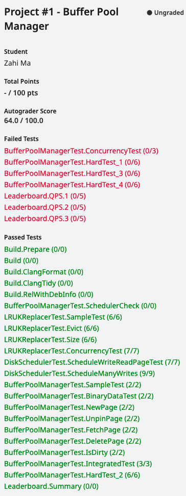 CMU15-445(2023FALL)-Project#1: Buffer Pool - 知乎