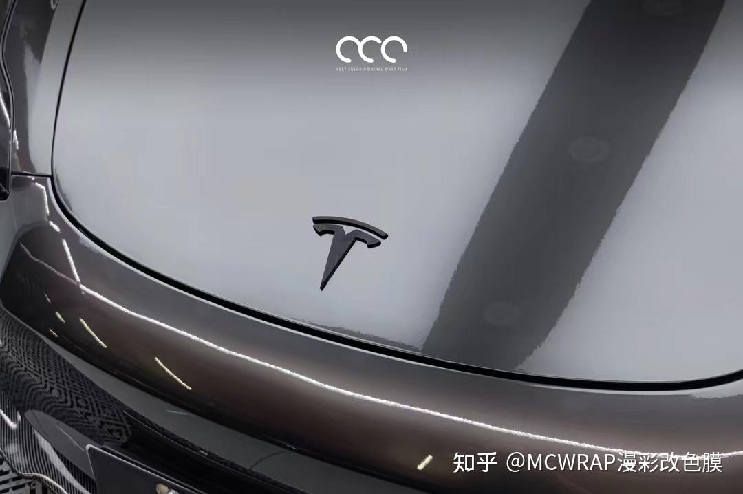 特斯拉Model 3漫彩改色膜PET液态金属枪灰,整体色更泽柔和有质感 - 知乎