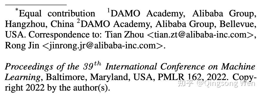 [ICML'22] 阿里达摩院最新FEDformer，长程时序预测全面超越SOTA - 知乎