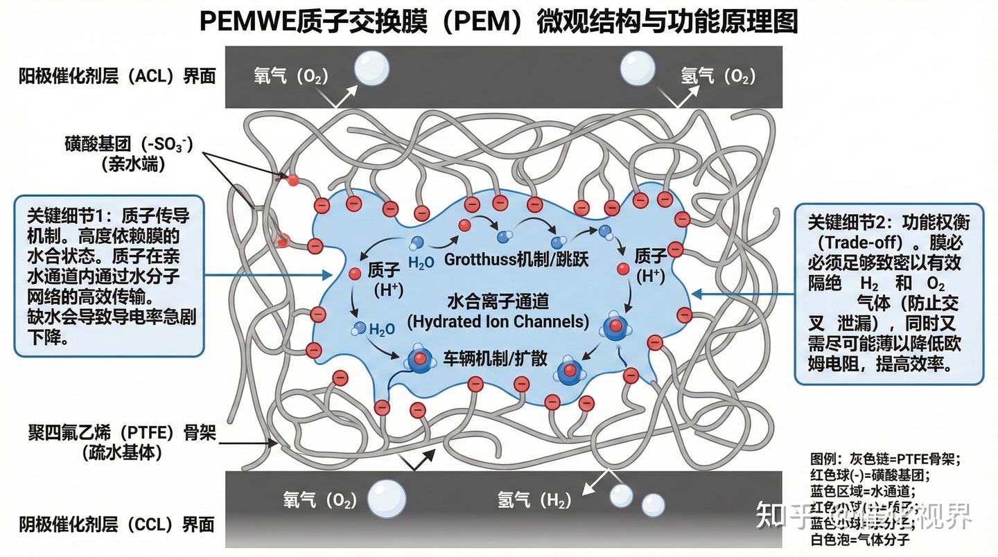 【科研笔记】PEMWE质子交换膜电解水：8张图讲透核心组件与运行机制 - 知乎