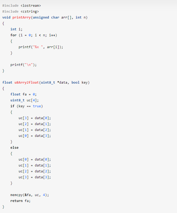 技术分享 | float类型与uint8数组的相互转换 - 知乎