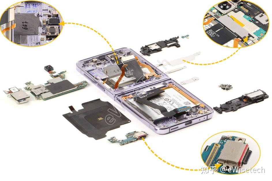 三星 Galaxy Z Flip4拆解新鲜出炉，不容错过的拆解图文 - 知乎