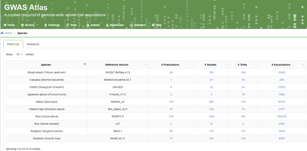 植物多物种及多组学数据库汇总 - 知乎
