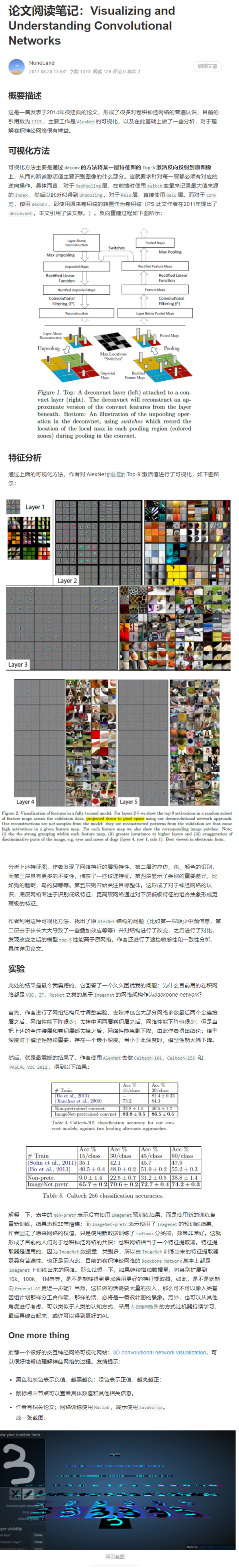 论文阅读笔记：Visualizing and Understanding CNN - 知乎