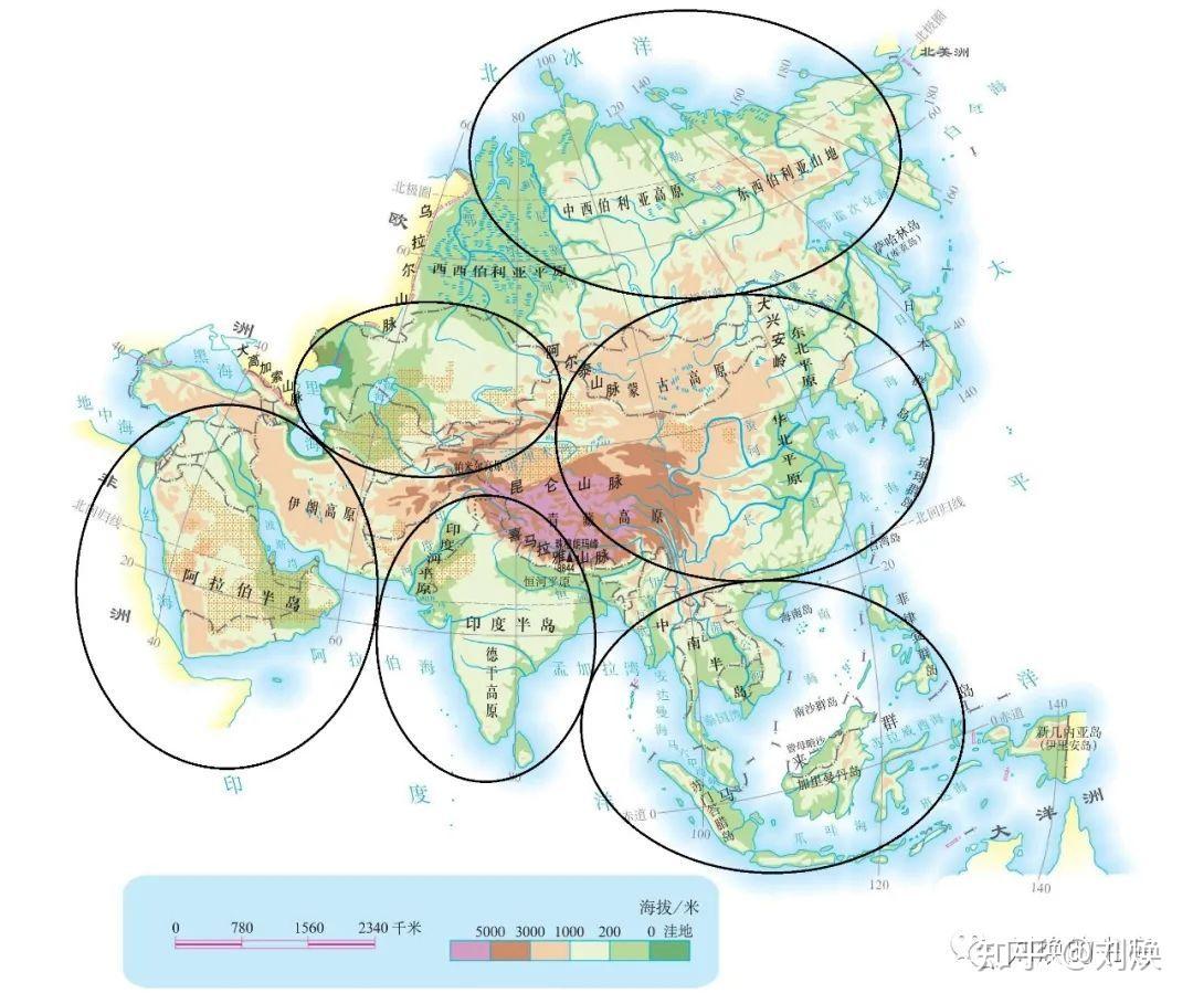 按照地理区域划分亚洲分为哪几部分？除了东亚，中国版图还涵盖哪些亚洲地区？ - 知乎
