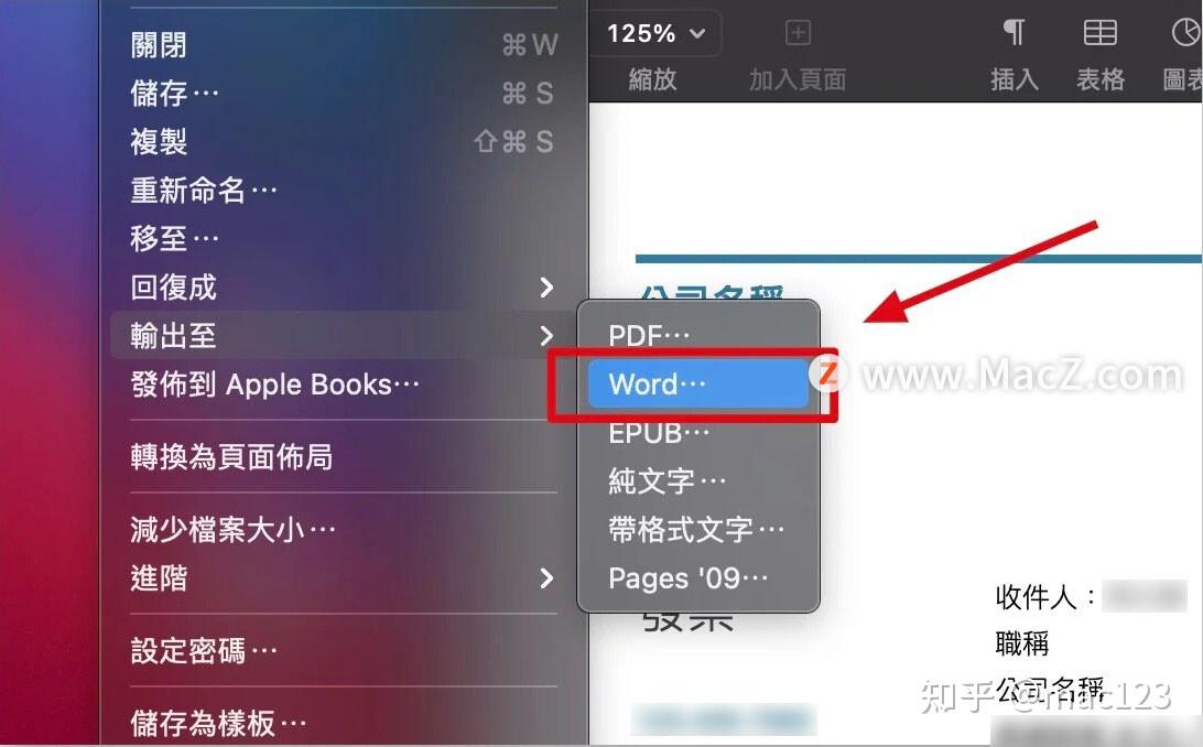 技巧：Pages 转Word .docx /docx 格式的方法 - 知乎