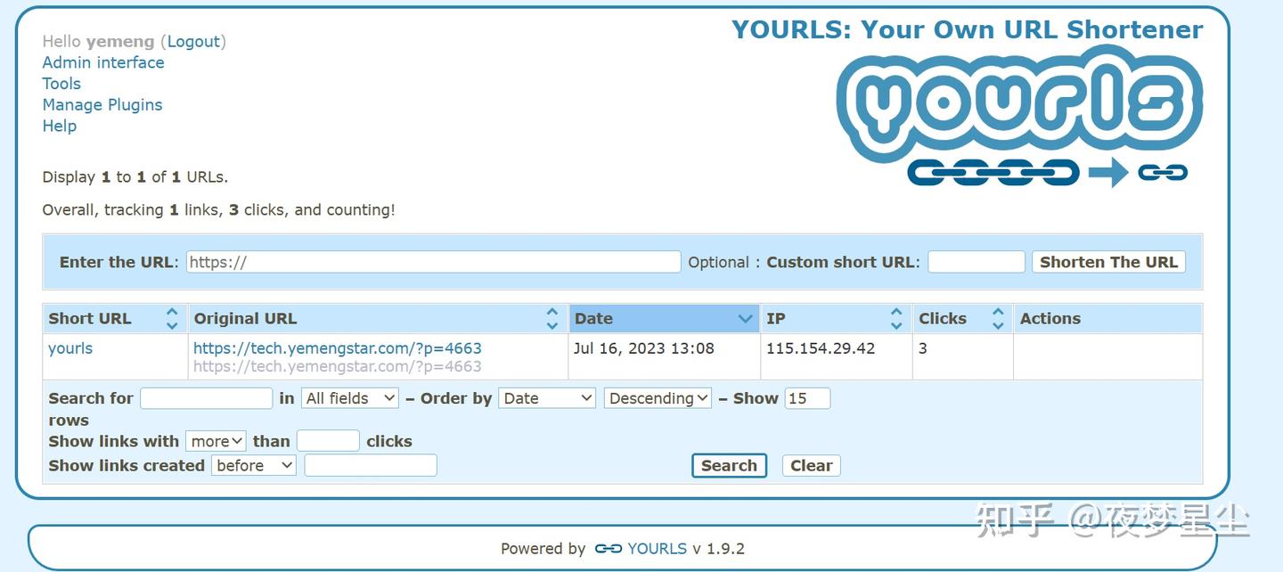 【docker/宝塔】建立自己的短链接服务——YOURLS - 知乎