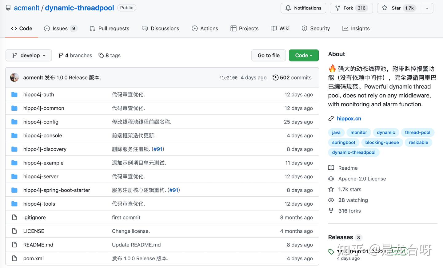 我的开源之路：耗时 6 个月发布线程池框架，GitHub 1.7k Star！ - 知乎