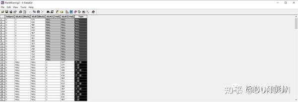 E-prime数据合并与筛选 - 知乎