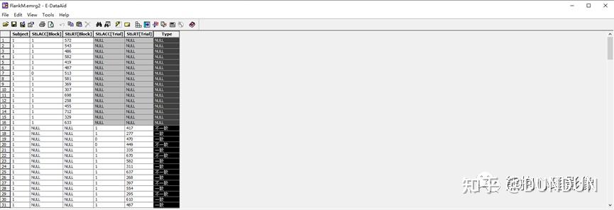 E-prime数据合并与筛选 - 知乎