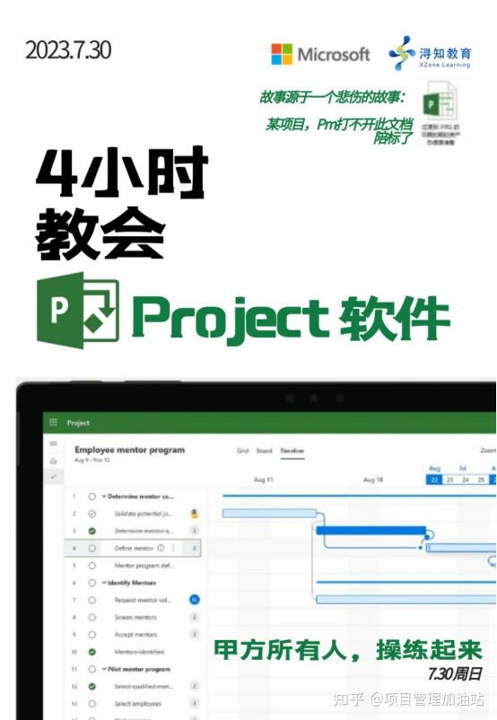 大厂必备技能之PROJECT软件 - 知乎