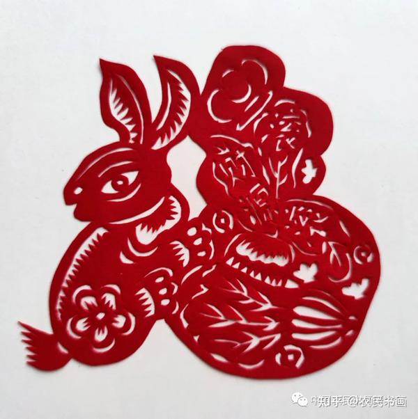 乡潮中国年-“玉兔呈祥”书画艺术专题云展（二十一）剪纸特辑“小兔纸乖乖” - 知乎