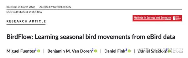 eBird 数据集应用 - 知乎