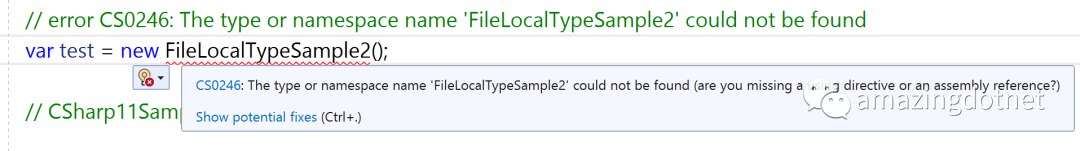 C# 11 中的 file local type - 知乎