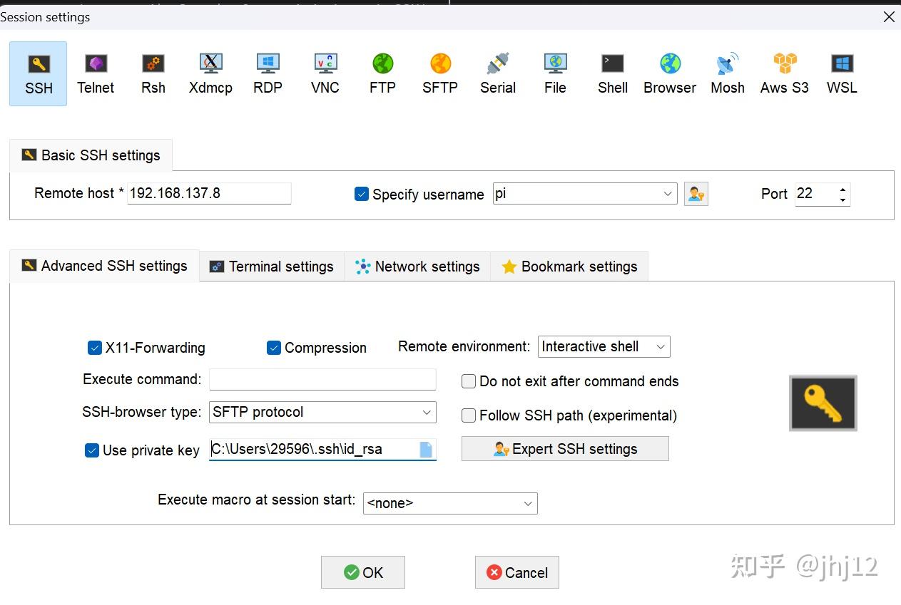 树莓派5的SSH连接错误【No supported authentication methods available】 - 知乎