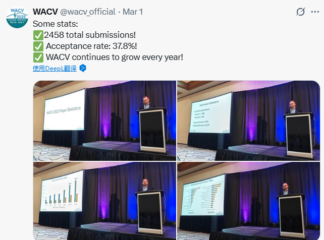 今年又有哪些论文获奖？WACV 2025 圆满落幕：录取率攀升至37.8% - 知乎