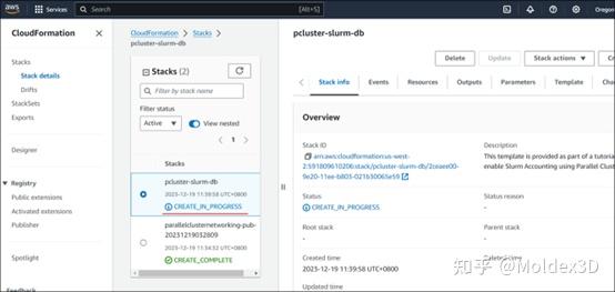 【Moldex3D 2024】云端计算之Linux- 在 AWS 上的丛集部署-在 AWS 上建立 Linux 丛集的工作流程-2. 透过AWS控制面板为SLURM Accounting建立 ...