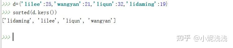 python如何给字典排序 - 知乎