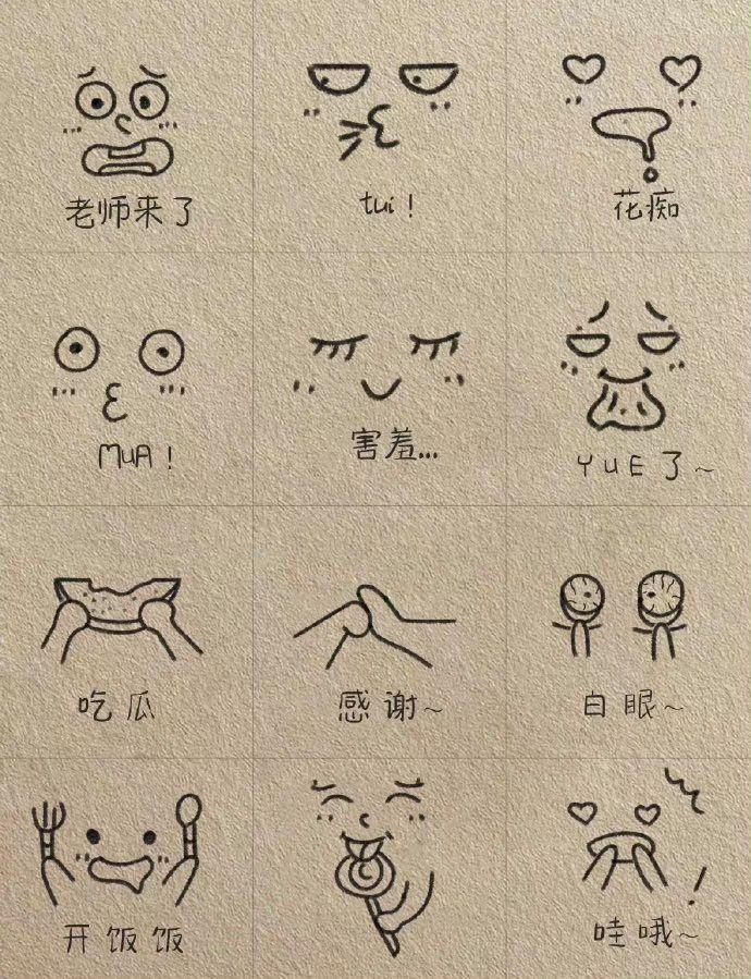 一些可以画在笔记上的可爱简笔画! 知乎