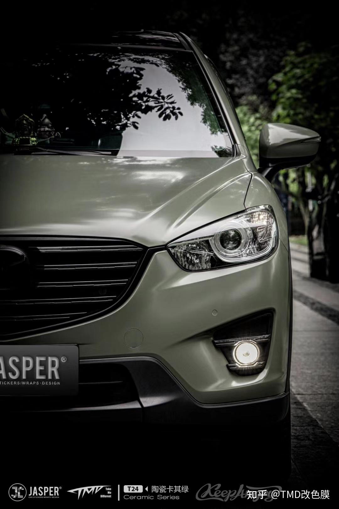 外观别具一格，TMD潮牌马自达CX-5陶瓷卡其绿改色膜 - 知乎