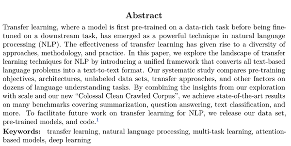 论文阅读之Exploring the Limits of Transfer Learning with a Unified Text-to-Text Transformer（2020） - 知乎