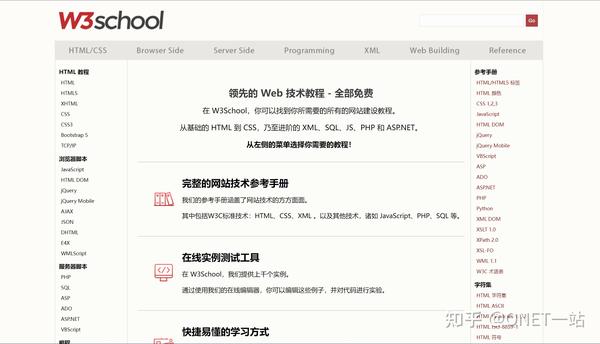 【103】W3School-实用计算机技能在线学习 - 知乎