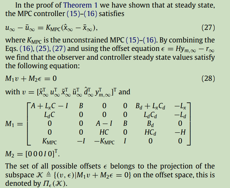 Linear offset-free model predictive control - 知乎