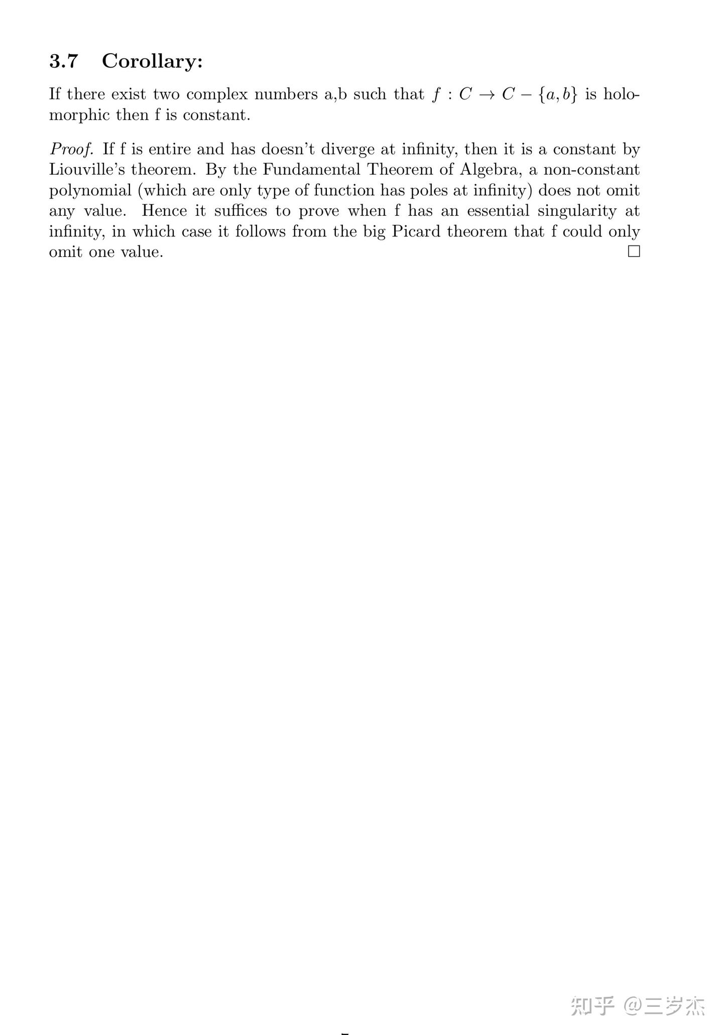 复分析（6）：大Picard定理 (Great Picard theorem) - 知乎