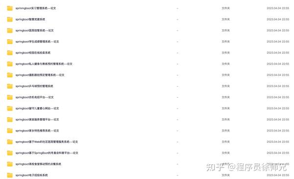 2023 年 200 套创新创意 SpringBoot 毕业设计题目推荐，总有你需要的 - 知乎