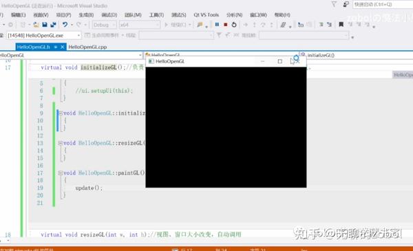 1 《qt Opengl学习之我见》初始化窗口及三个重要函数 Vs Qt 知乎