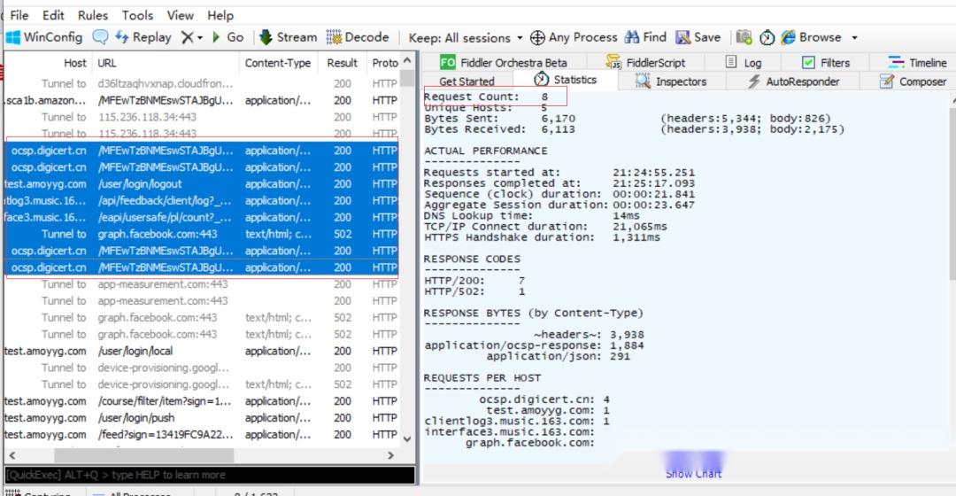 Fiddler ----Statistics - 知乎