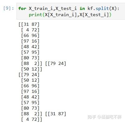 sklearn函数：KFold（分割训练集和测试集） - 知乎