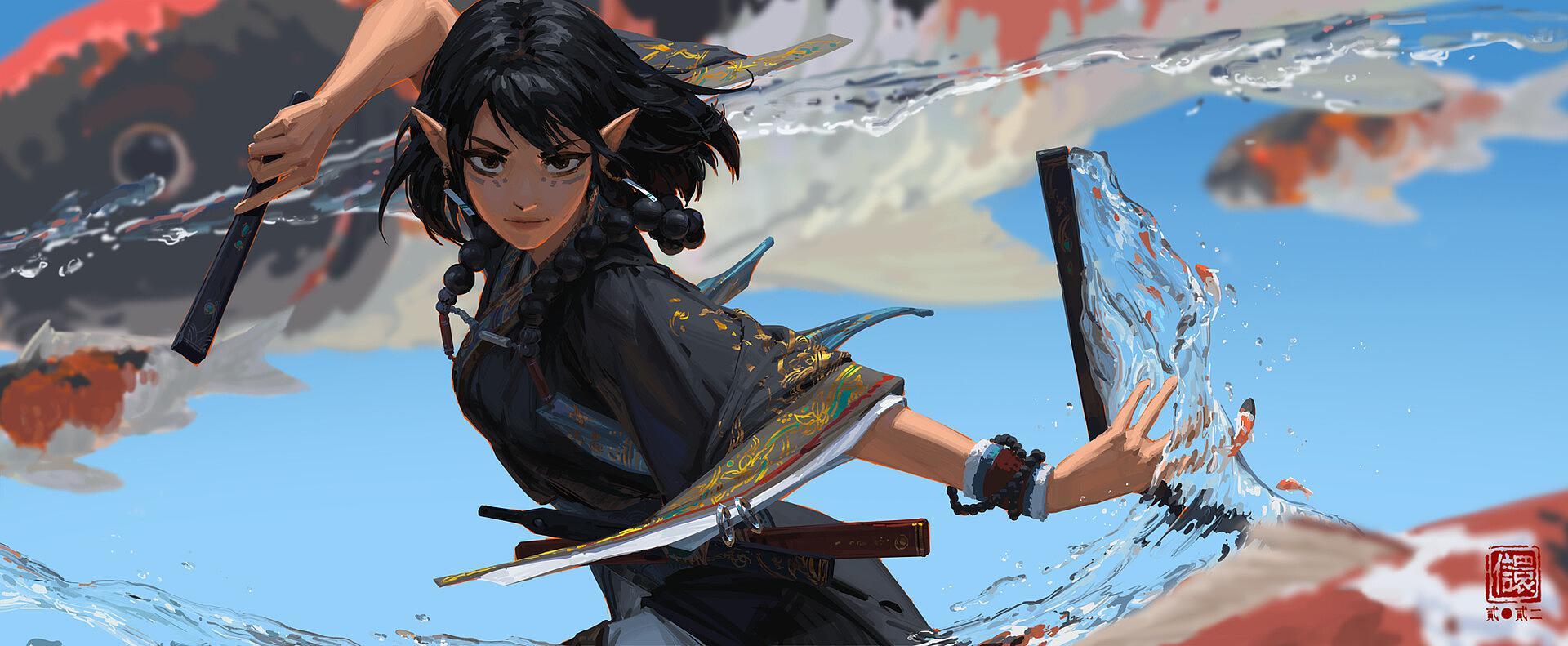 分享国人画师Kan Liu（666K信譞）的插画 - 知乎