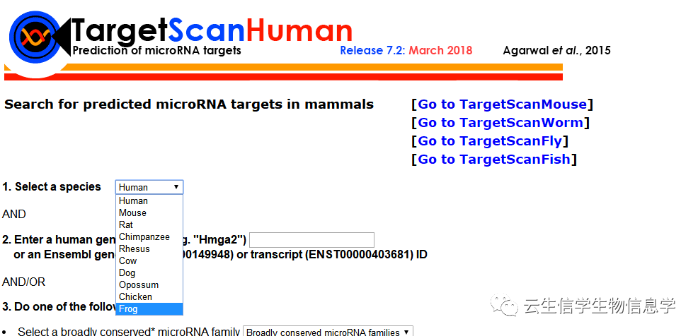 一个在线预测miRNA靶基因的工具——targetscan - 知乎