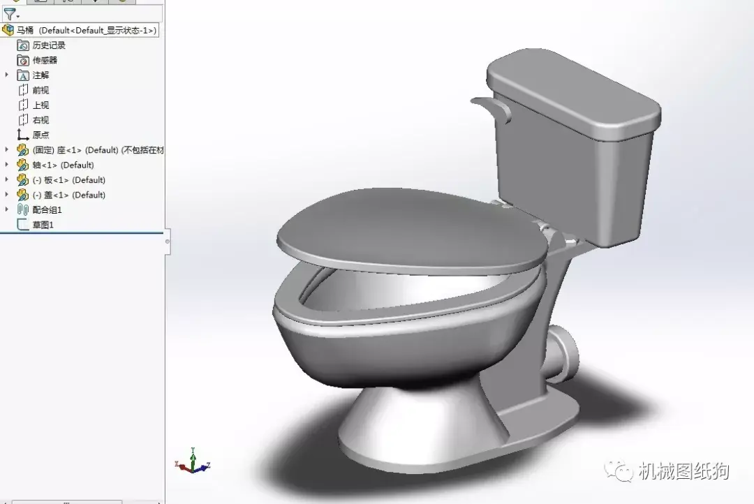 【生活艺术】抽水马桶简易模型3D图纸 Solidworks设计 - 知乎