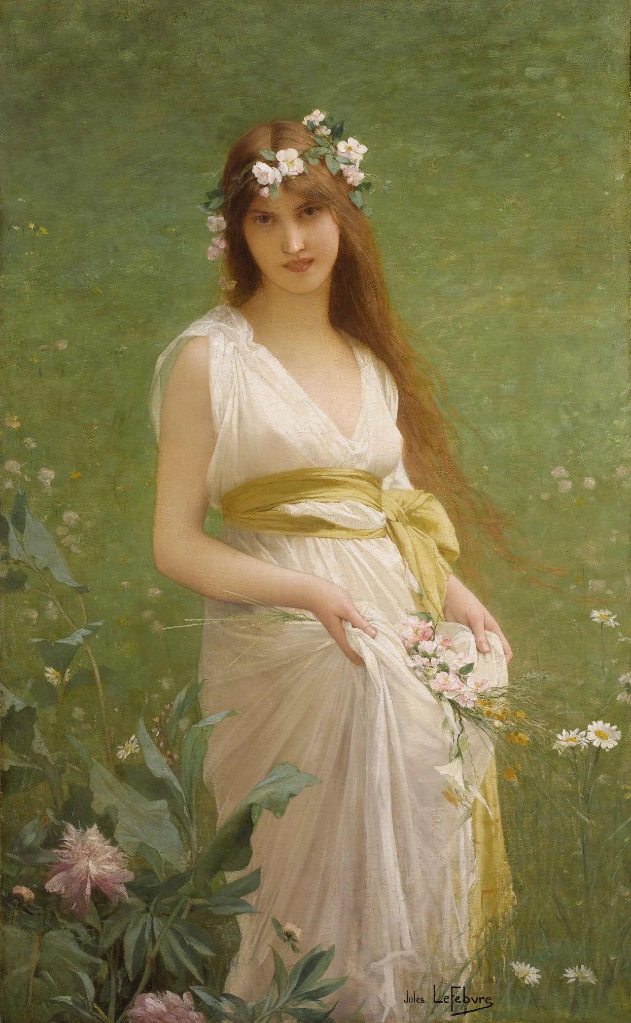 清丽温婉的女性肖像画—朱尔斯·约瑟夫·列斐伏尔 - 知乎