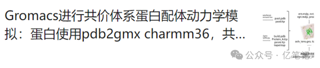 Gromacs进行共价体系蛋白配体动力学模拟：蛋白使用pdb2gmx charmm36，共价小分子使用swissparam（续） - 知乎