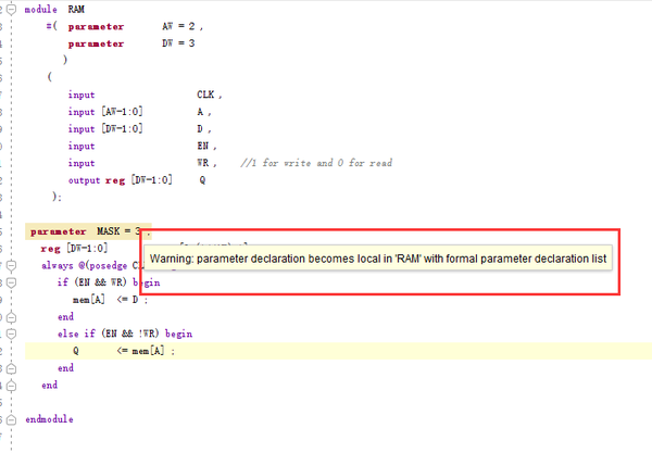 Verilog 1 parameter defparam Localparam 