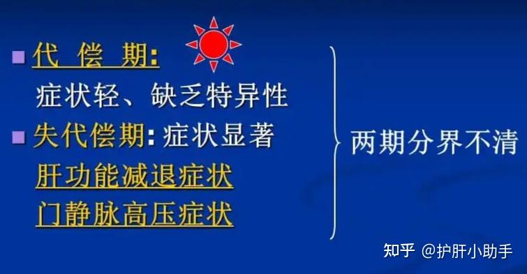 肝硬化分为代偿期和失代偿期,区别表现在五个方面 知乎