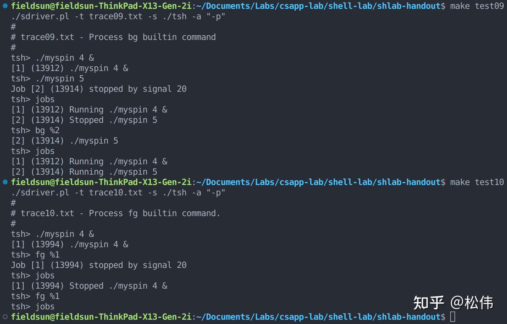 实验四：Shell-Lab（下） - 知乎